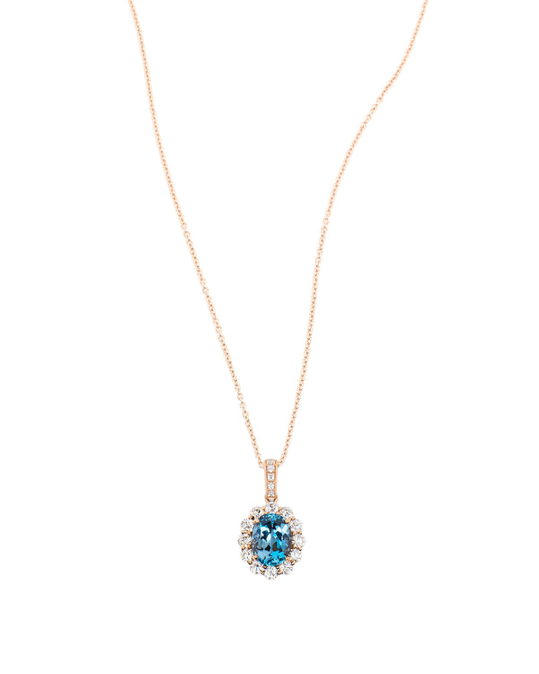 Santa Maria Aquamarine Pendant - Smith and Bevill Jewelers