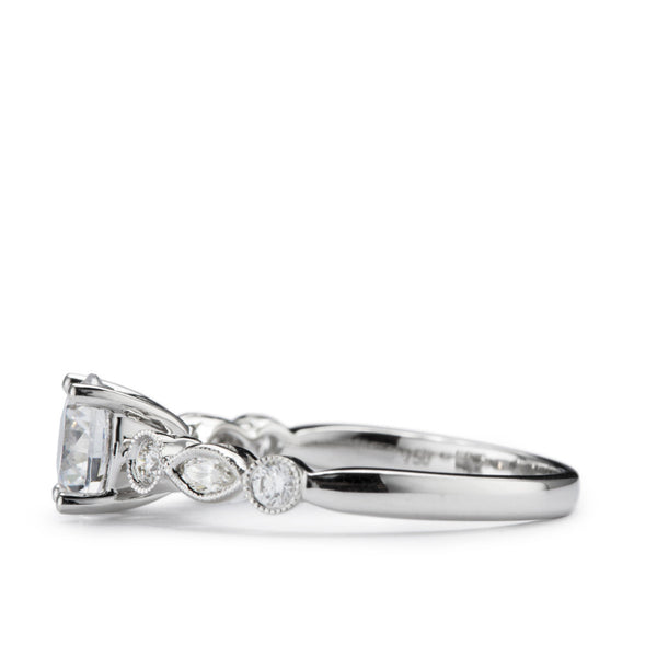 Raindrop Engagement Ring - Smith and Bevill Jewelers