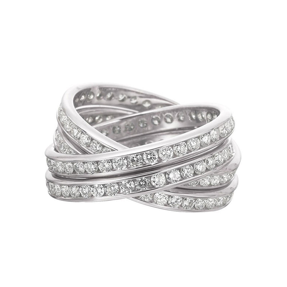 18kw 2.66ctw Diamond Rolling Ring - Smith and Bevill Jewelers